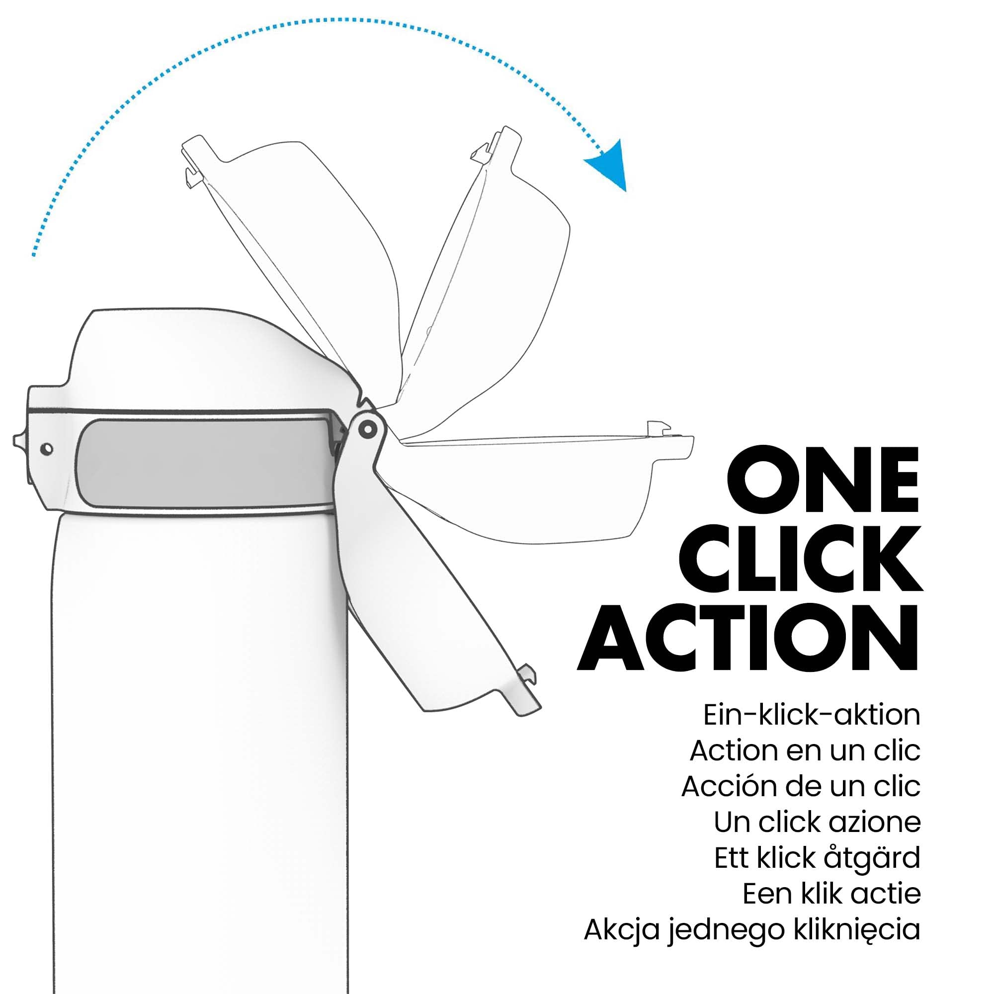 Ion8 Leak Proof Slim Water Bottle, Stainless Steel, NFL Dolphins, 600ml (20oz)
