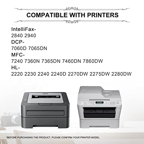 MANDBOY Compatible Replacement for Brother TN-420 TN420 Toner-Cartridge (Black), Work with DCP-7060D IntelliFax-2840 2940 HL-2220 MFC-7360N Printer Cartridge, 1-Pack