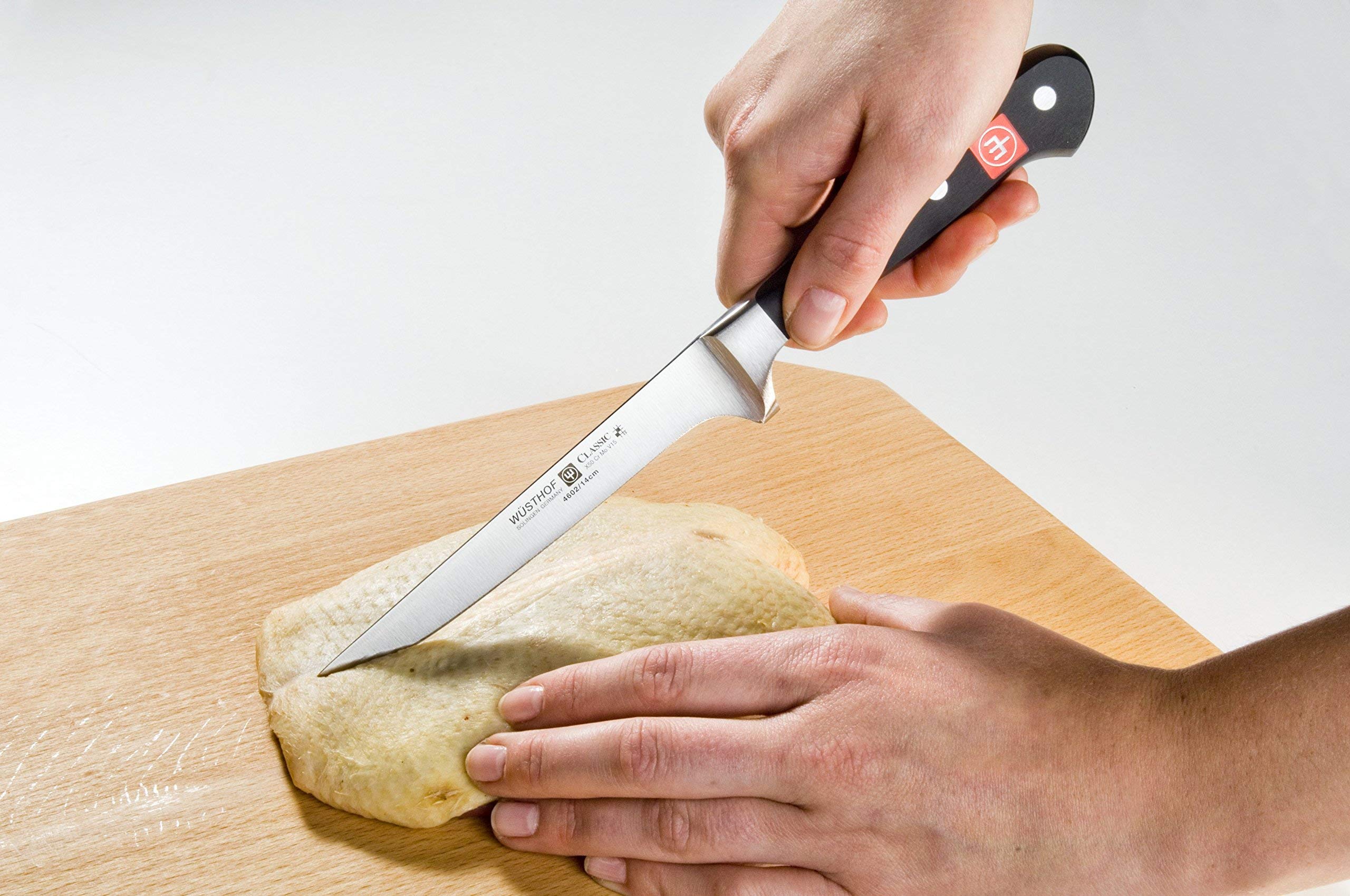 Wusthof Classic Boning Knife, 5-Inch, Black/Silver