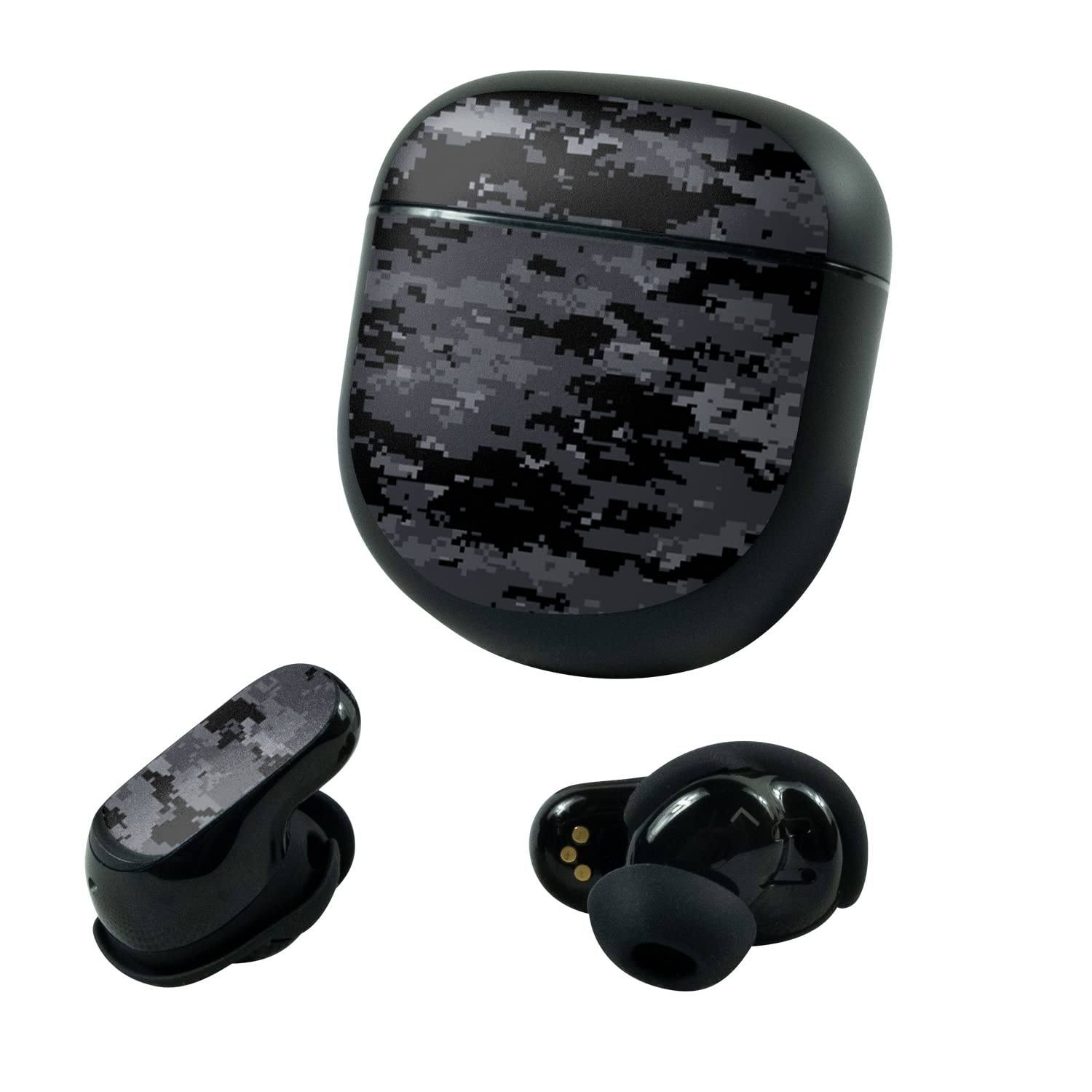 MightySkins Skin Compatible with Bose QuietComfort Earbuds II (2022) - Digital Camo | Protective, Durable, and Unique Vinyl Decal wrap Cover | Easy to Apply and Change Styles | Made in The USA