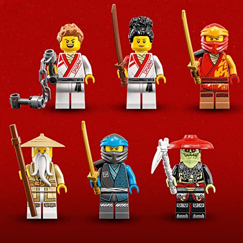 LEGO NINJAGO Creative Ninja Brick Box 71787, Toy Storage, Bricks to Build Dojo, Ninja Car, Motorbike, 6 Minifigures & More, Toys for Kids 5 Plus