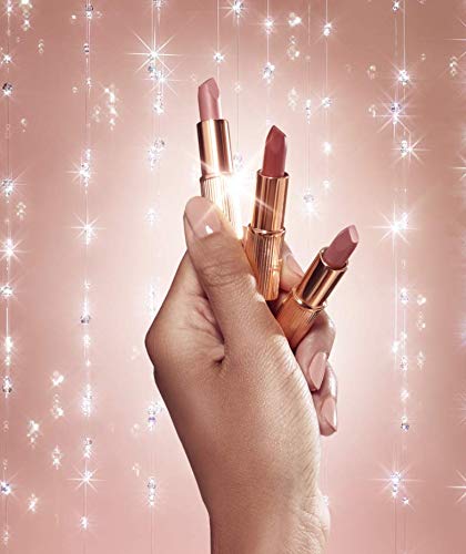 CHARLOTTE TILBURY Mini Iconic Matte Revolution Lip Charm Wardrobe - Very Victoria, Pillow Talk, Walk of Shame