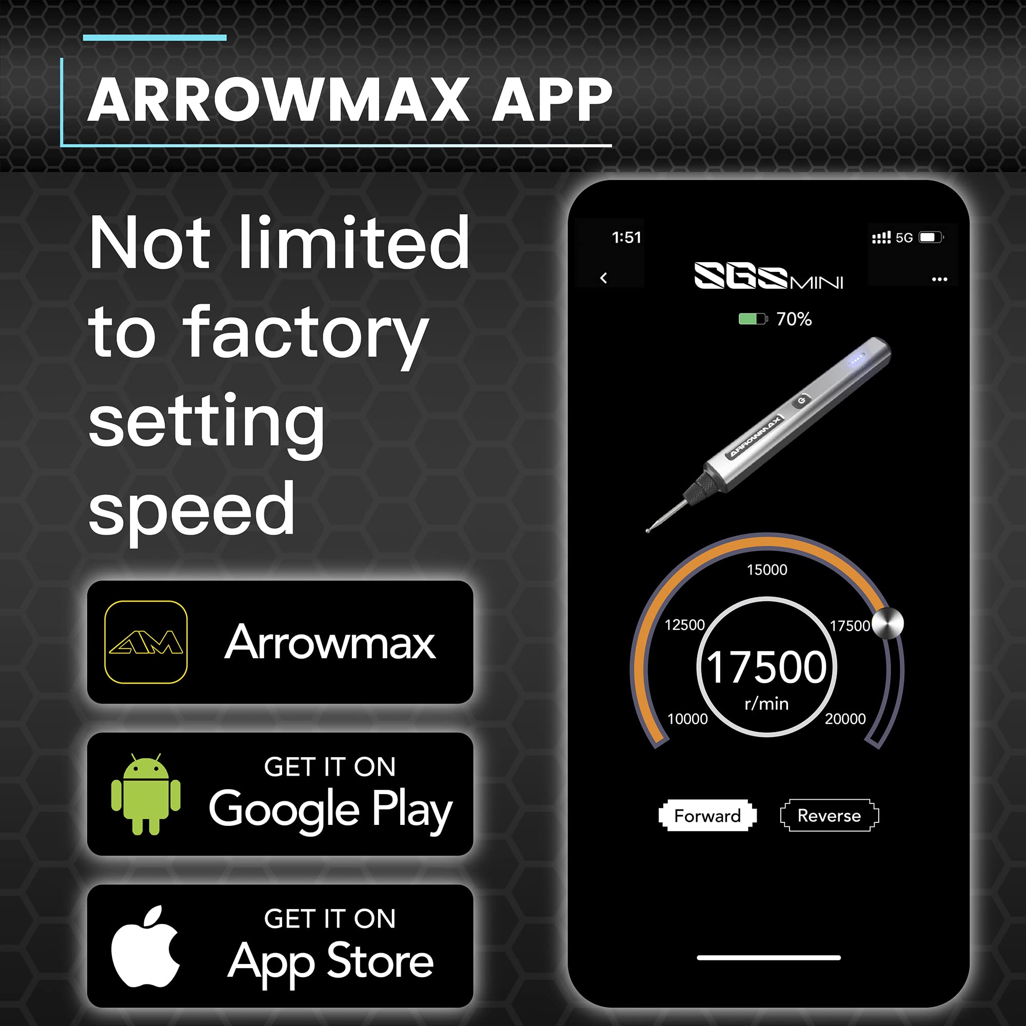 AM ARROWMAX 4-Speed Electric Mini Drill Pen with Hedgehog Benchtop Press & Electric Cordless Rotary Tool, 10 Small Drill Bits with Aluminium Box, OLED Display, LED Lights, 3/32-Inch Keyless Chuck