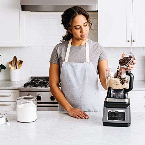 Ninja BN801 Professional Plus Kitchen System with Auto-iQ, and 64 oz. max liquid capacity Total Crushing Pitcher, in a Black and Stainless Steel Finish (Renewed)