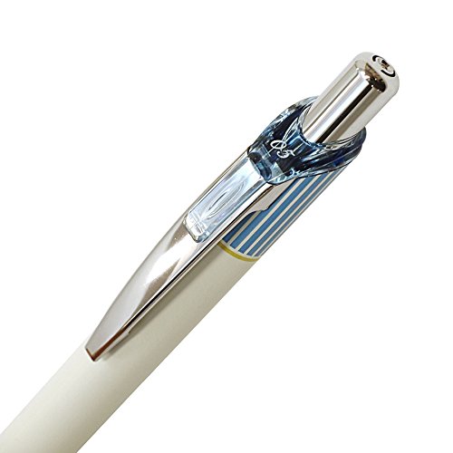Pentel EnerGel Clena Retractable Liquid Gel Pen, Micro Fine Point 0.5mm Needle Tip, Black Ink, Sax Blue Body (BLN75LS-A)