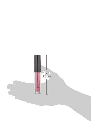 e.l.f. Lip Plumping Gloss, High-Shine Liquid Lip Color, Creates Fuller Lips & Plumper Pout, Moisturizing Formula, Mauve Lady, 0.09 Fl Oz