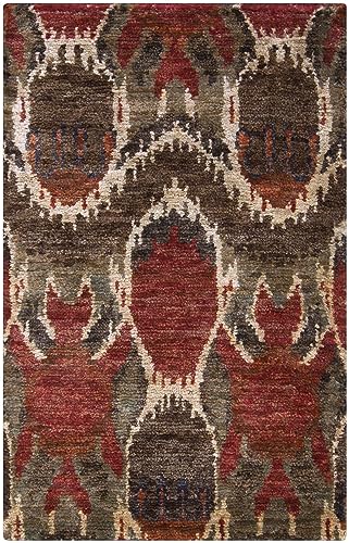 Mark&Day Area Rugs, 8x11 Schley Global Multicolor Area Rug, Orange Brown Yellow Carpet for Living Room, Bedroom or Kitchen (8' x 11')
