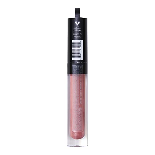 e.l.f. Lip Plumping Gloss, High-Shine Liquid Lip Color, Creates Fuller Lips & Plumper Pout, Moisturizing Formula, Mauve Lady, 0.09 Fl Oz