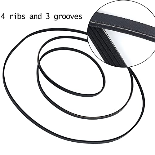 WE03X29897 Dryer Drum Drive Belt Compatible with GE/Hotpoint Dryers
