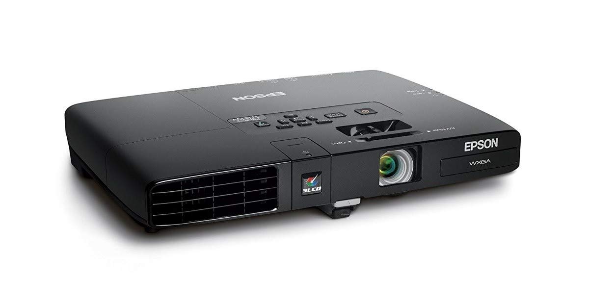 Epson PowerLite 1761W, WXGA, Wireless, 2600 Lumens Color Brightness, 2600 Lumens White Brightness, Ultra Lightweight 3LCD Projector