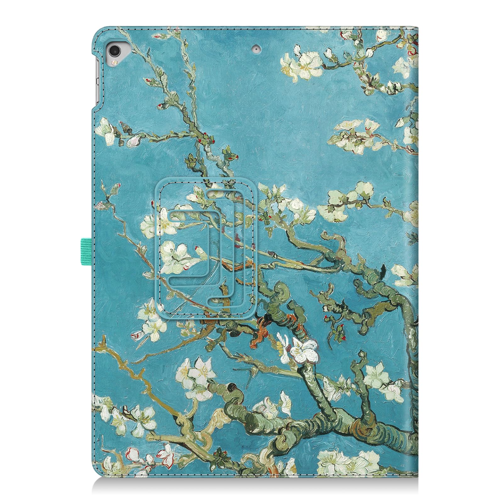 Fintie Folio Case for iPad Pro 12.9 (2nd Gen) 2017 / iPad Pro 12.9 (1st Gen) 2015 - [Corner Protection] Premium PU Leather Smart Stand Protective Cover with Auto Sleep/Wake (Blossom)