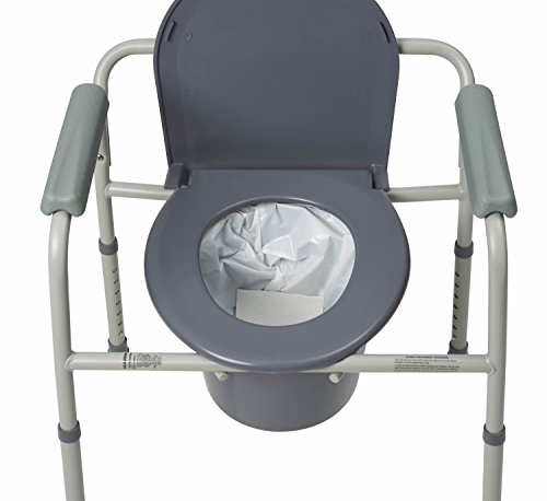 Medline Commode Liners with Absorbent Pad case of 72