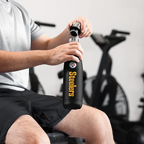 FOCO Pittsburgh Steelers NFL Wordmark Chill Water Bottle