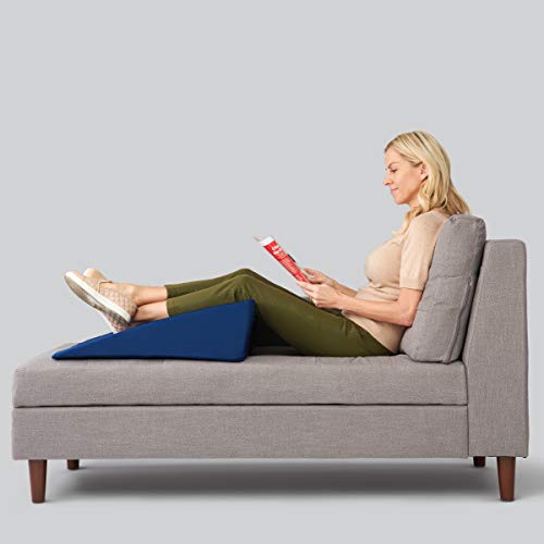 Medline Bed Wedge Pillow, Multi-Position 7.5 inch Wedge Cushion for Legs or Upper Body, Wedge Pillow for Acid Reflux, Snoring, Sinus Issues, or After Surgery
