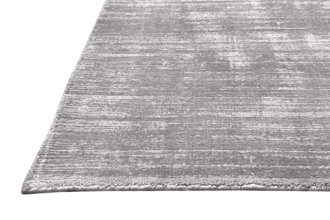 Home Must Haves Faux Silk Solid Color Contemporary Modern Hand-Tufted 100% Viscose Area Rug Carpet, 8' x 10', (Taupe 8x10)