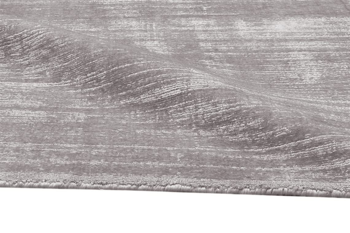 Home Must Haves Faux Silk Solid Color Contemporary Modern Hand-Tufted 100% Viscose Area Rug Carpet, 8' x 10', (Taupe 8x10)