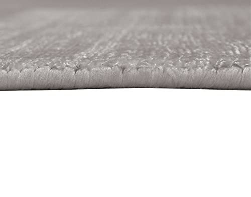 Home Must Haves Faux Silk Solid Color Contemporary Modern Hand-Tufted 100% Viscose Area Rug Carpet, 8' x 10', (Taupe 8x10)