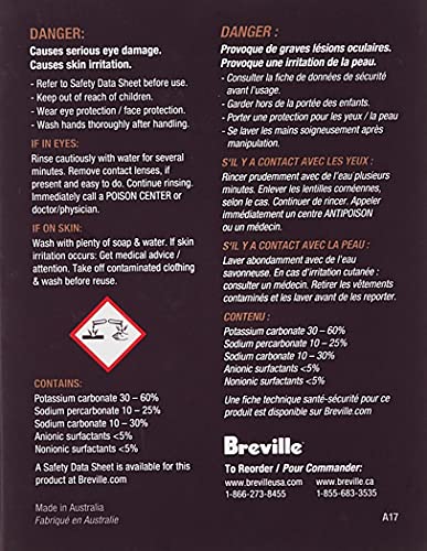 Breville BTM100 Tea Maker Cleaner Revive Organic Cleaner for Breville BTM800XL Tea Maker