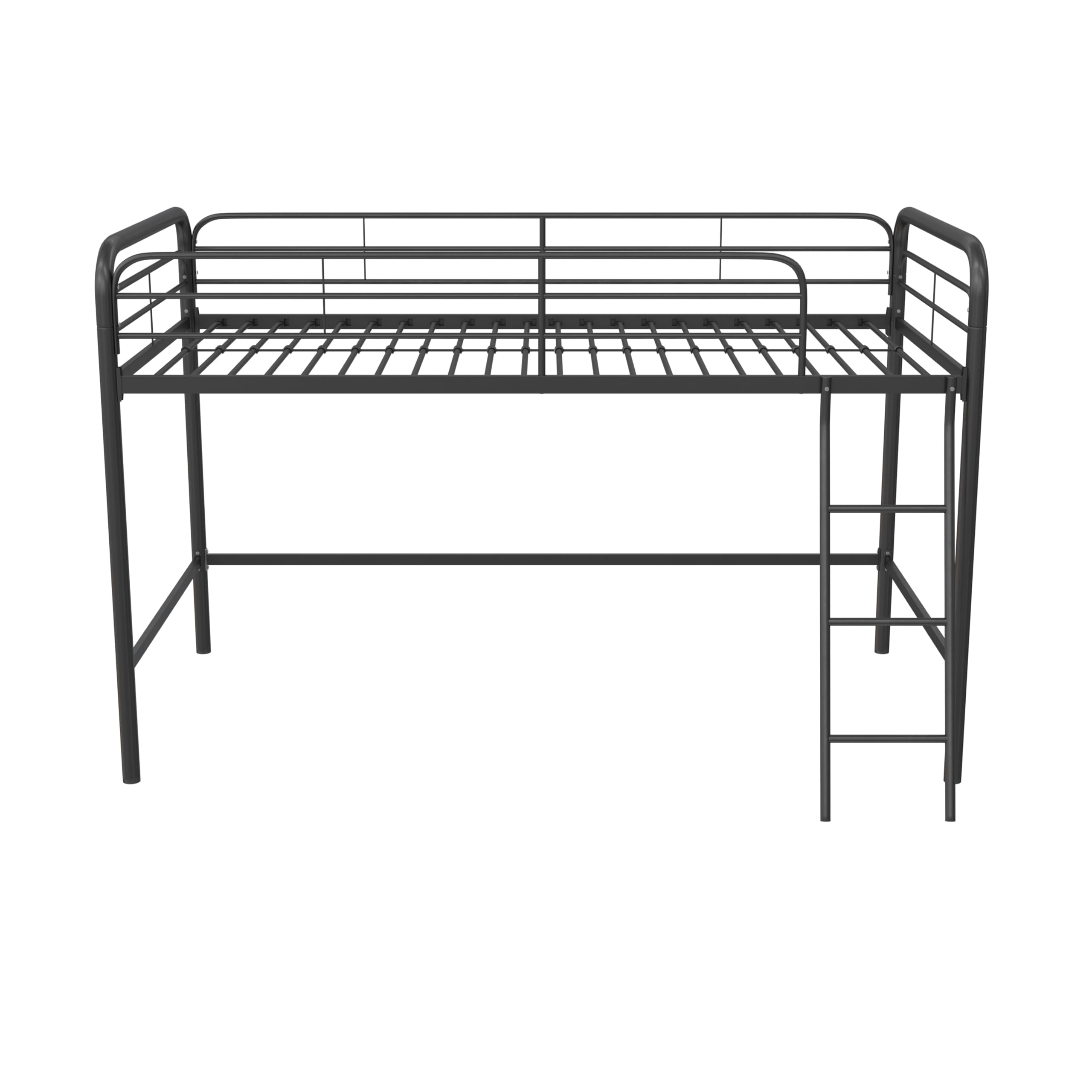 DHP Jett Junior Twin Metal Loft Bed, Black