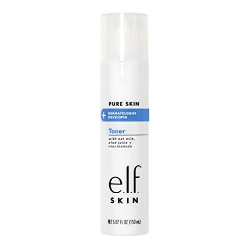 e.l.f. Pure Skin Toner, Gentle, Soothing & Exfoliating Daily Toner, Helps Protect & Maintain The Skin's Barrier, 6 Oz
