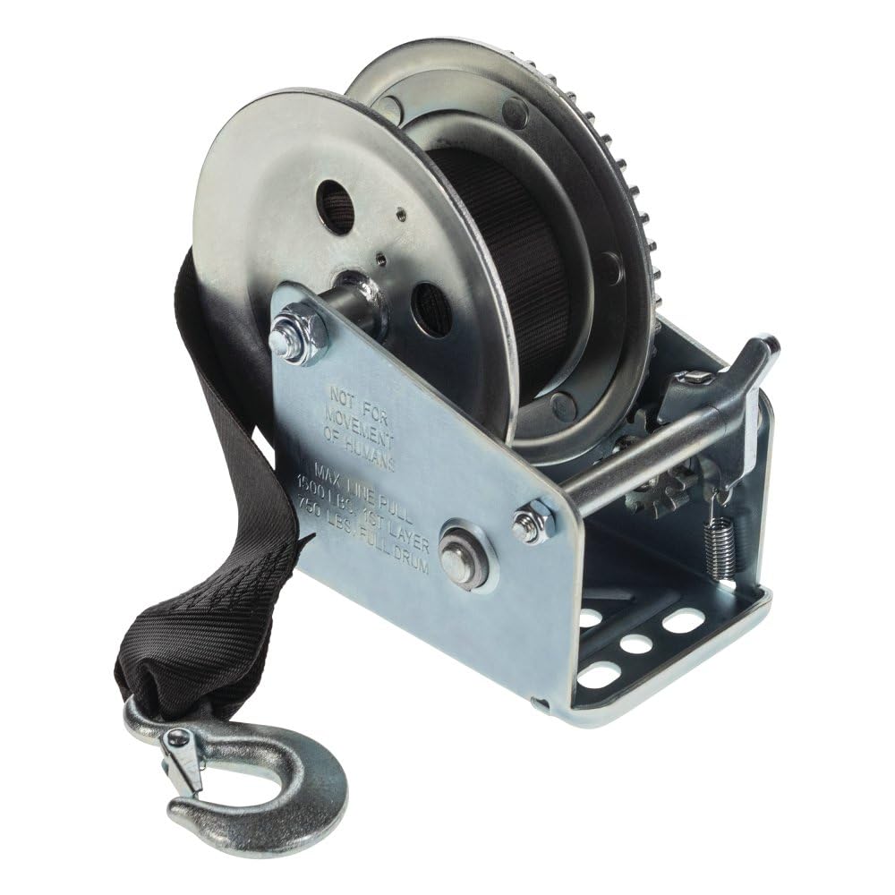 Reese Towpower 74329 Trailer Winch,Silver
