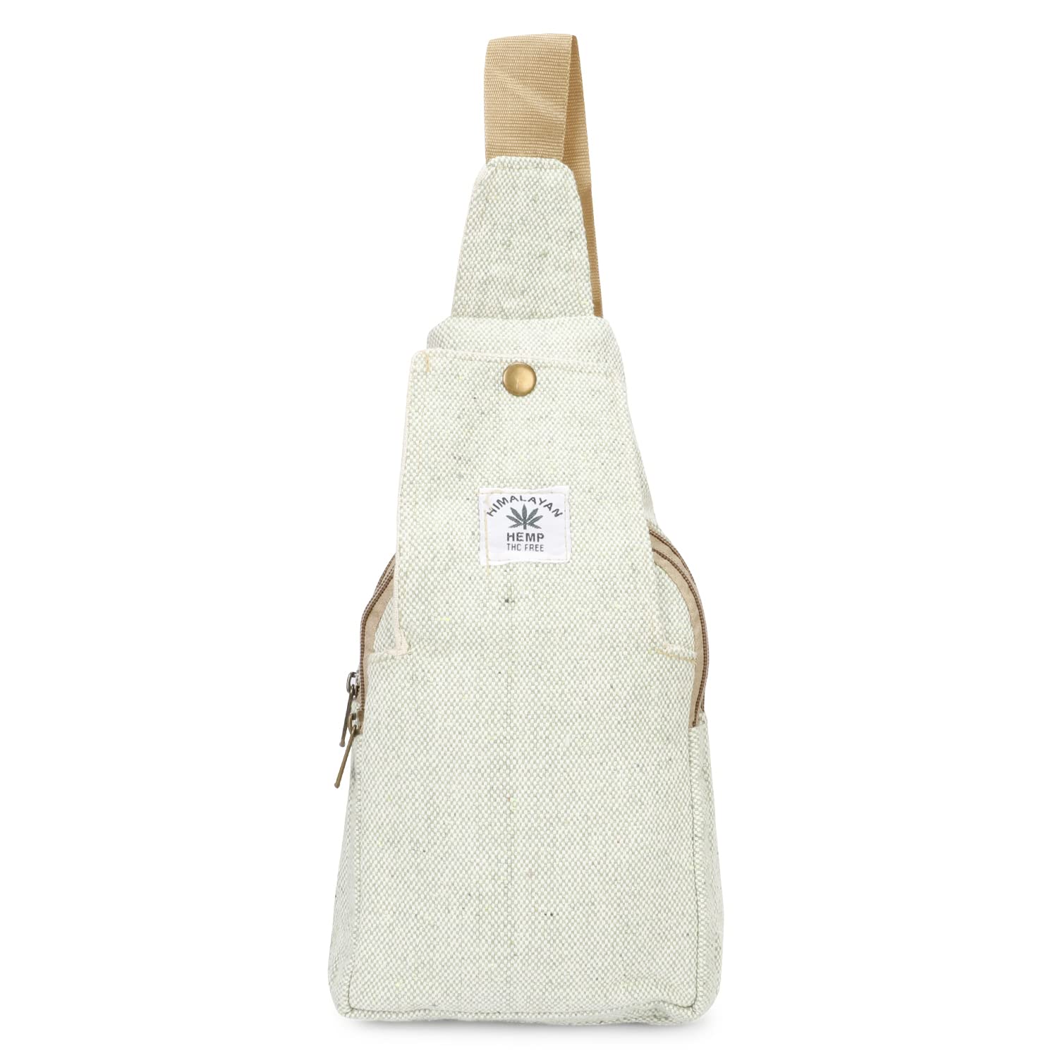 LONGING TO BUY Hemp Sling Backpack- Hemp Cross body Bag- Hemp Shoulder Backpack Adjustable Strap for Men & Women (Green)