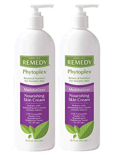 Medline Remedy Phytoplex Nourishing Skin Cream, Skin Moisturizer, Paraben Free Body Lotion, 16 Fl Oz, 2 Pack