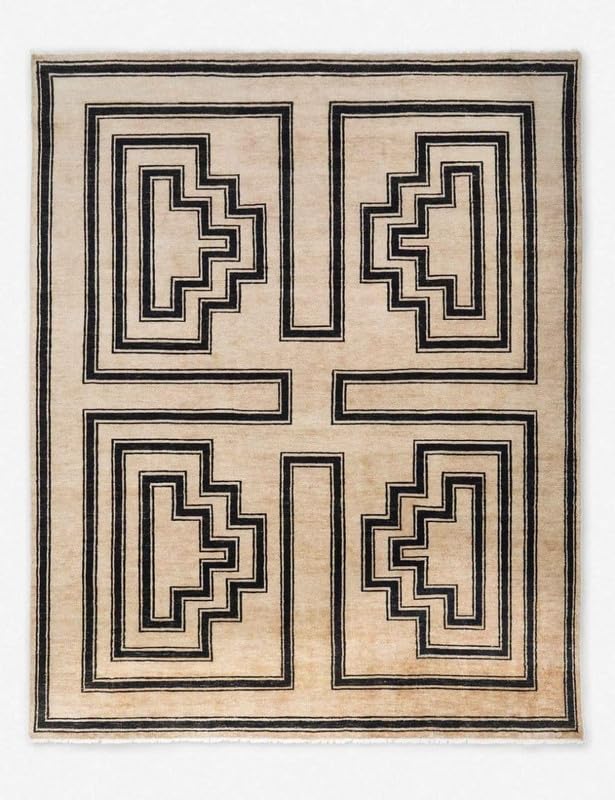 Rajputana Vintage Handwoven Jute Kilim Rug for Living Room Boho Decor, Wool Jute Area Rug, Custom Size 9x11 Ft
