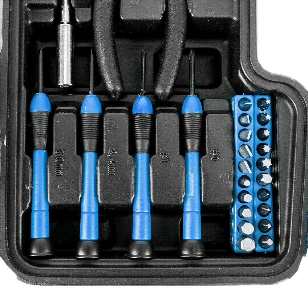 JTSQ 39pcs Portable Blue Tool Set Durable Mechanics Household Tools Kit With Case Box Tool box Tool set Tool kit Multi tool Tool organizer Tool box organizer Hand tools Tool storage Home improve