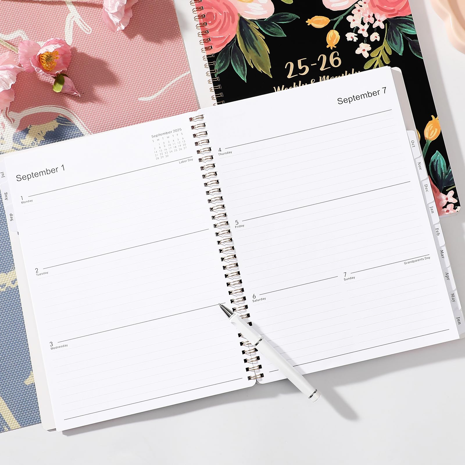 Monthly Planner 2023-2025 - Jul. 2023 - Jun. 2025, Monthly Calendar 2023-2025, 9" x 11", 2 Year Monthly Planner with Monthly Tabs, Flexible Cover,Twin-Wire Binding, Perfect Organizer