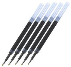 Pentel Energel Liquid Gel Pens Refills-0.5mm- Fine Line, Black Ink-value set of 5