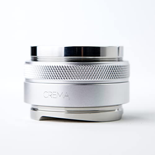 Crema Coffee Products | 53.3mm Coffee Distributor/Leveler & Hand Tamper | Fits 54mm Breville Portafilters | Double Sided, Adjustable Depth | Beautiful Espresso Hand Tampers