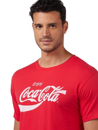 Coca-Cola Men's Eighties Coke Short Sleeve T-Shirt, Red, X-Large