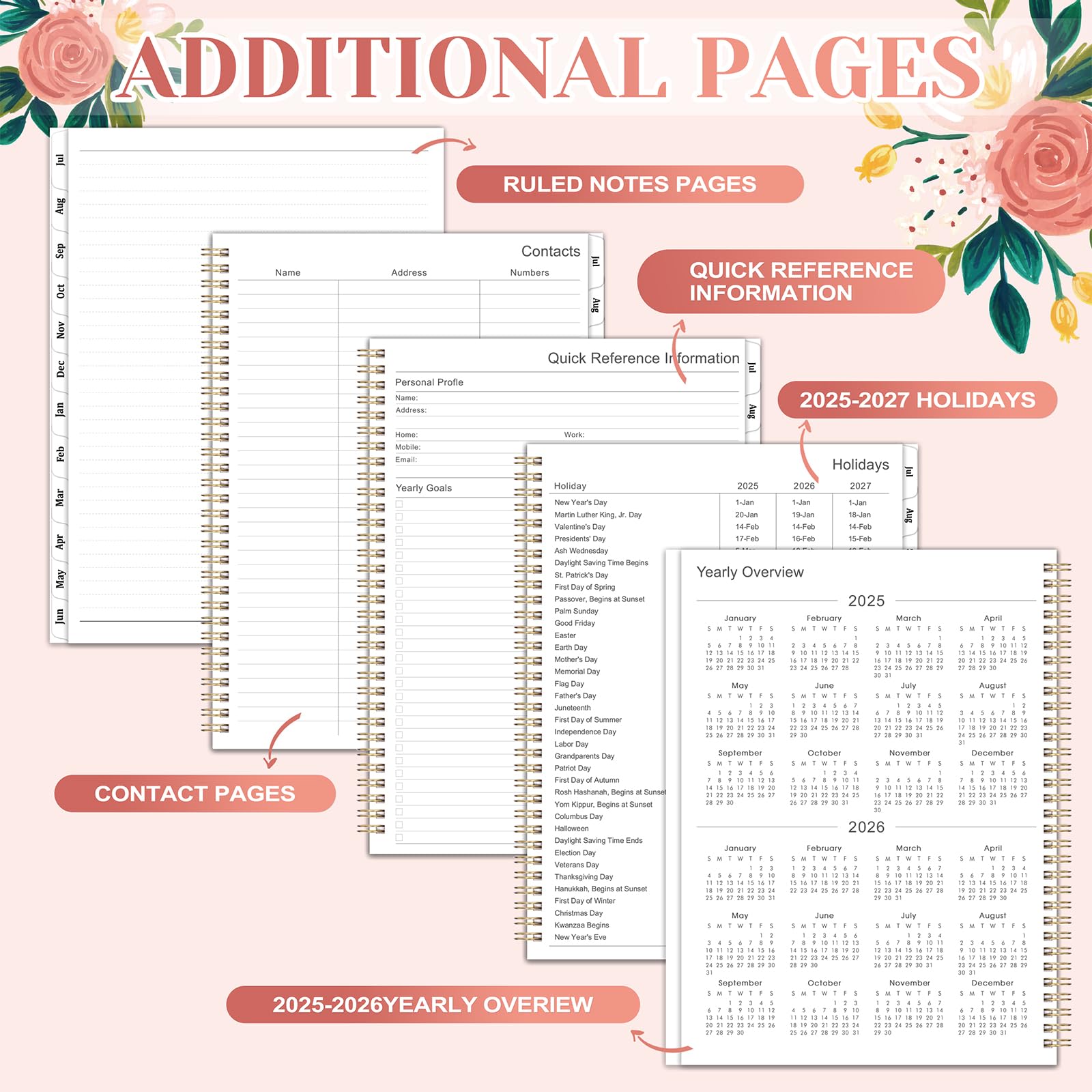 Monthly Planner 2023-2025 - Jul. 2023 - Jun. 2025, Monthly Calendar 2023-2025, 9" x 11", 2 Year Monthly Planner with Monthly Tabs, Flexible Cover,Twin-Wire Binding, Perfect Organizer