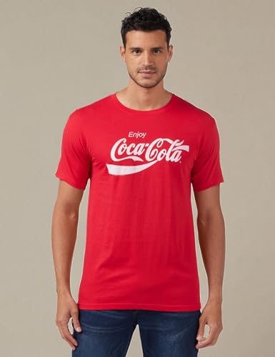 Coca-Cola Men's Eighties Coke Short Sleeve T-Shirt, Red, X-Large