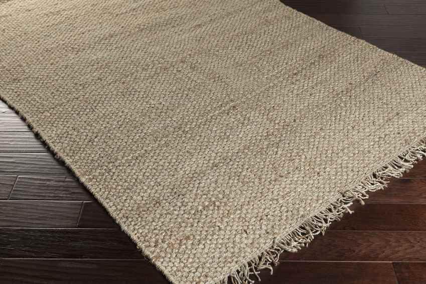 BROOKS DECOR Area Rugs, 2x3 Solid and Border Brown Area Rug Carpet for Living Room, Bedroom or Kitchen (2' x 3')