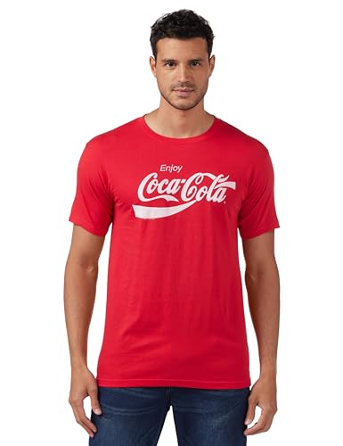 Coca-Cola Men's Eighties Coke Short Sleeve T-Shirt, Red, X-Large