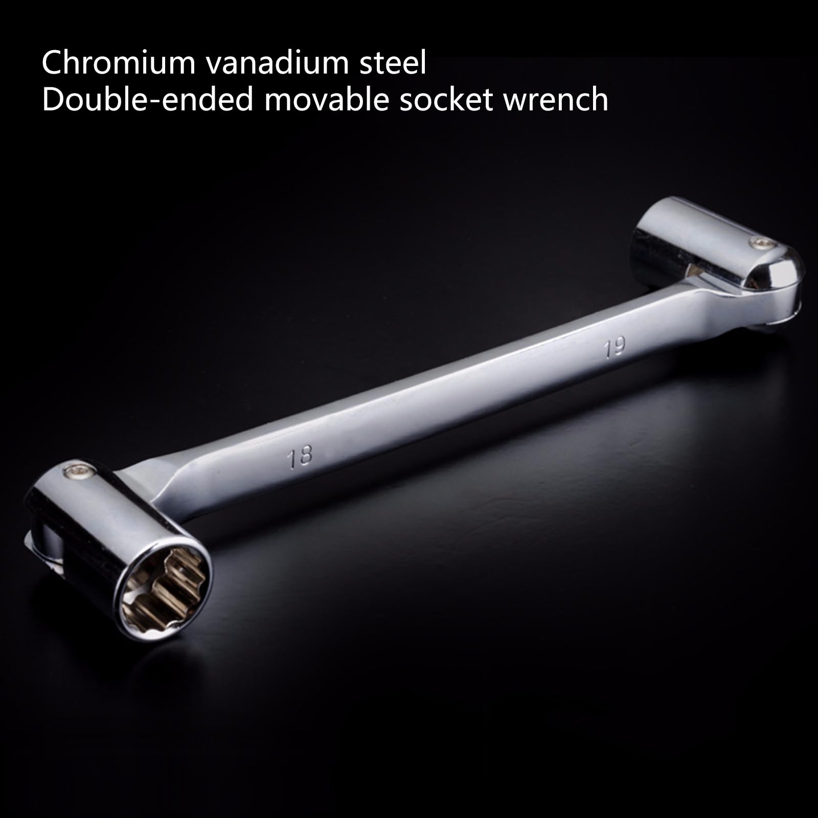Multifunctional Swivel Box End Head Flexible Socket Wrench Spanner Set For Automotive Maintenance Home Improvement 3pcs Swivel Head Spanner Wrench Flexible Socket Double Point Spanner Hand Tool Wrench