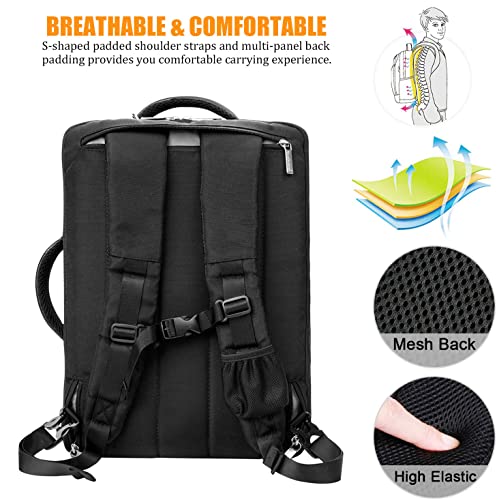 Laptop and Tablet Messenger Shoulder Bag Briefcase for Surface Pro 11/10/9, Surface Laptop Go 12.4, Galaxy Tab S9+/S8+/S7+/S9+, Business Casual