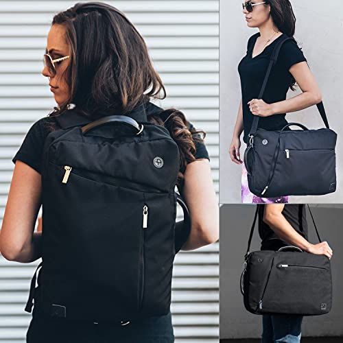 Laptop and Tablet Messenger Shoulder Bag Briefcase for Surface Pro 11/10/9, Surface Laptop Go 12.4, Galaxy Tab S9+/S8+/S7+/S9+, Business Casual