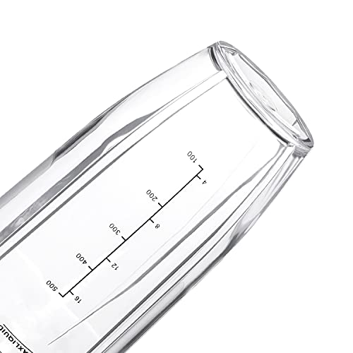 Replacement Blender Cup with Lid (2 Pack) 24 Oz Cups For Ninja Auto iQ BL480 BL482 BL642 NN102 BL682 BL450 BN751 BN801 Foodi SS351 SS401 Ninja Blender Auto iQ Blade