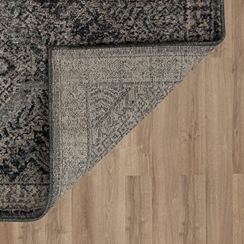 Mohawk Home Branley Transitional Geometric Ornamental Gray 1' 11" x 10' Area Rug Perfect for Living Room, Dining Room, Office