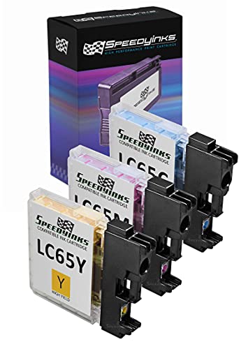 SPEEDYINKS Compatible Ink Cartridge Replacement for Brother LC65 High-Yield (1 Cyan, 1 Magenta, 1 Yellow, 3-Pack)