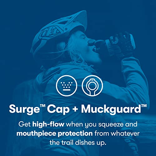 Polar Bottle - Session - 15oz Muck - Navy Blue - Water Bottle – Ideal for Your Mountain Bike Adventure - Fits Most Bike Bottle Cages