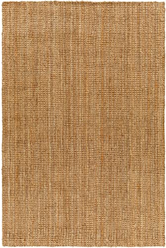 Hauteloom Ilana Jute Living Room, Bedroom Area Rug - Transitional, Traditional - Faded Driftwood,Chocolate Brown,Dark Brown - 8'6" x 11'6"
