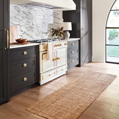 Hauteloom Ilana Jute Living Room, Bedroom Area Rug - Transitional, Traditional - Faded Driftwood,Chocolate Brown,Dark Brown - 8'6" x 11'6"