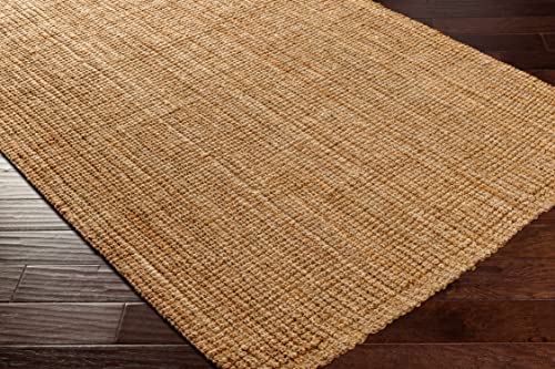 Hauteloom Ilana Jute Living Room, Bedroom Area Rug - Transitional, Traditional - Faded Driftwood,Chocolate Brown,Dark Brown - 8'6" x 11'6"