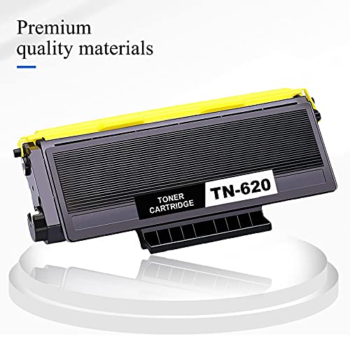 2 Pack TN620 Black Toner Cartridge Compatible TN-620 Toner Cartridge Replacement for Brother HL-5240 5370DW/DWT 5380DN 5270DN 5350DN DCP-8060 MFC-8480DN Printer Toner.