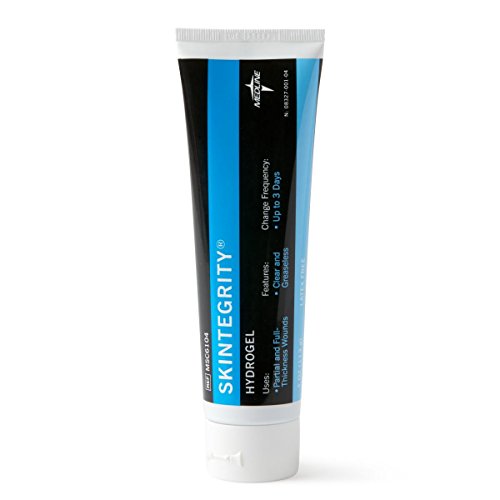 Medline Skintegrity Hydrogel, Clear and Greaseless, Lasts up to 3 Days, 4-oz Tube