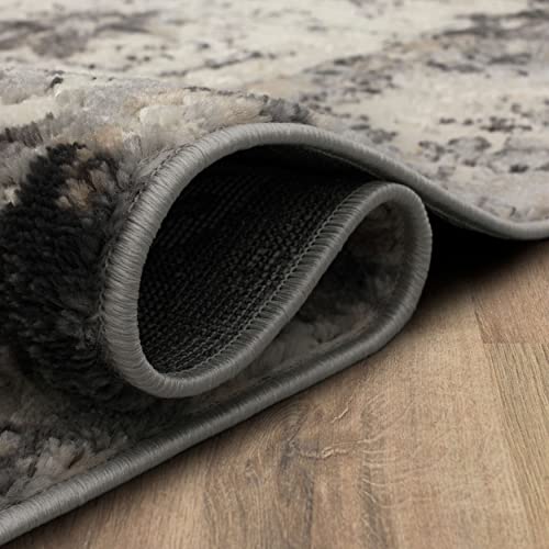 Mohawk Home Shea Traditional Floral Ornamental Gray 3' 11" x 6' Area Rug Perfect for Living Room, Dining Room, Office